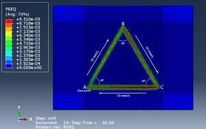 Moving the laser beam in the triangular path using Dflux subroutine Abaqus – Abaqus Tutorials