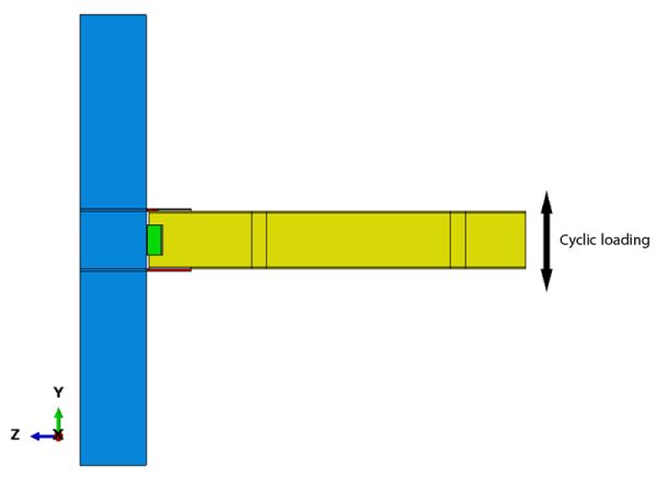 Connection of beam to the column using top and bottom flange plate ...