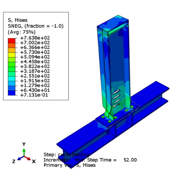 Beam Column Connection Product Categories Abaqus Tutorials