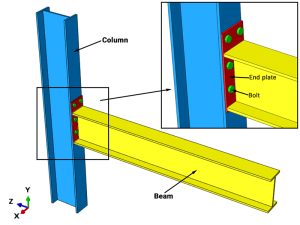 Stainless steel beam-to-column bolted connection under monotonic ...