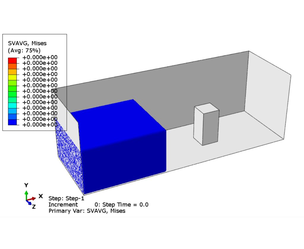 Water column impact on rigid barrier using CEL method in Abaqus – Abaqus Tutorials